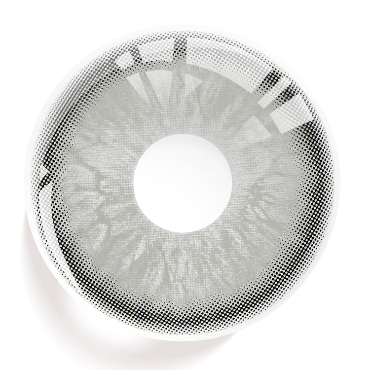 Fluffy Gray Colored Contact Lenses | 1 Year | Natural Vibes – EYESFAV