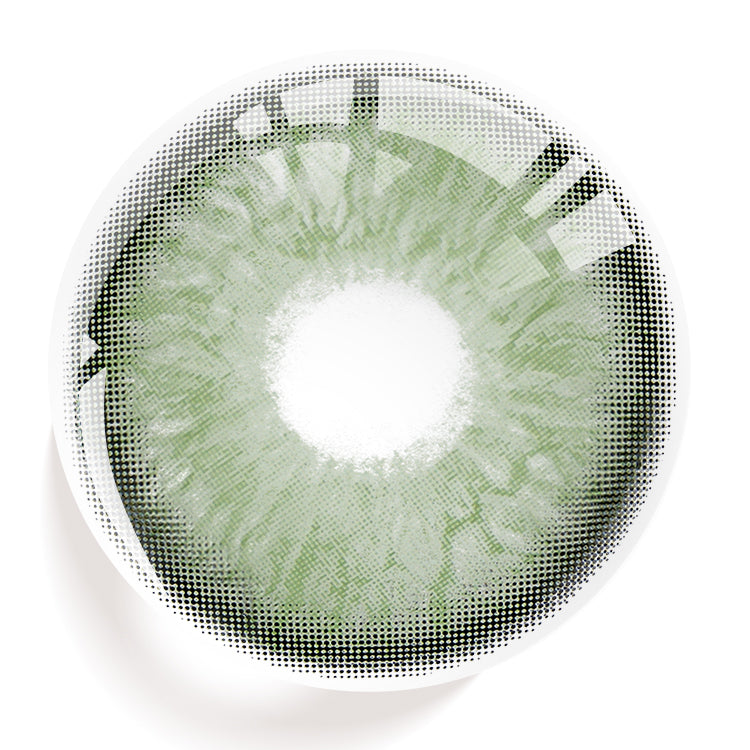 Fluffy Green Colored Contact Lenses | 1 Year | Natural Vibes – EYESFAV