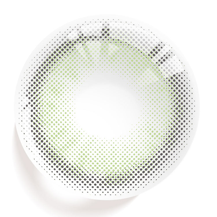 【Prescription】Meta Green Colored Contact Lenses for Dark Brown or Black ...