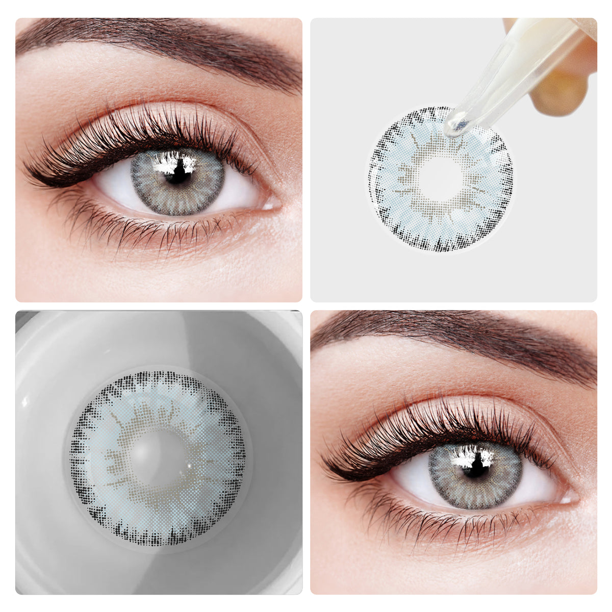 Transient Blue Colored Contact Lenses – EYESFAV