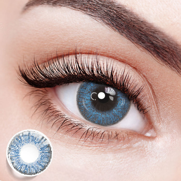 Buy Best Blue Colored Contact Lenses for Dark & Light Eyes – EYESFAV
